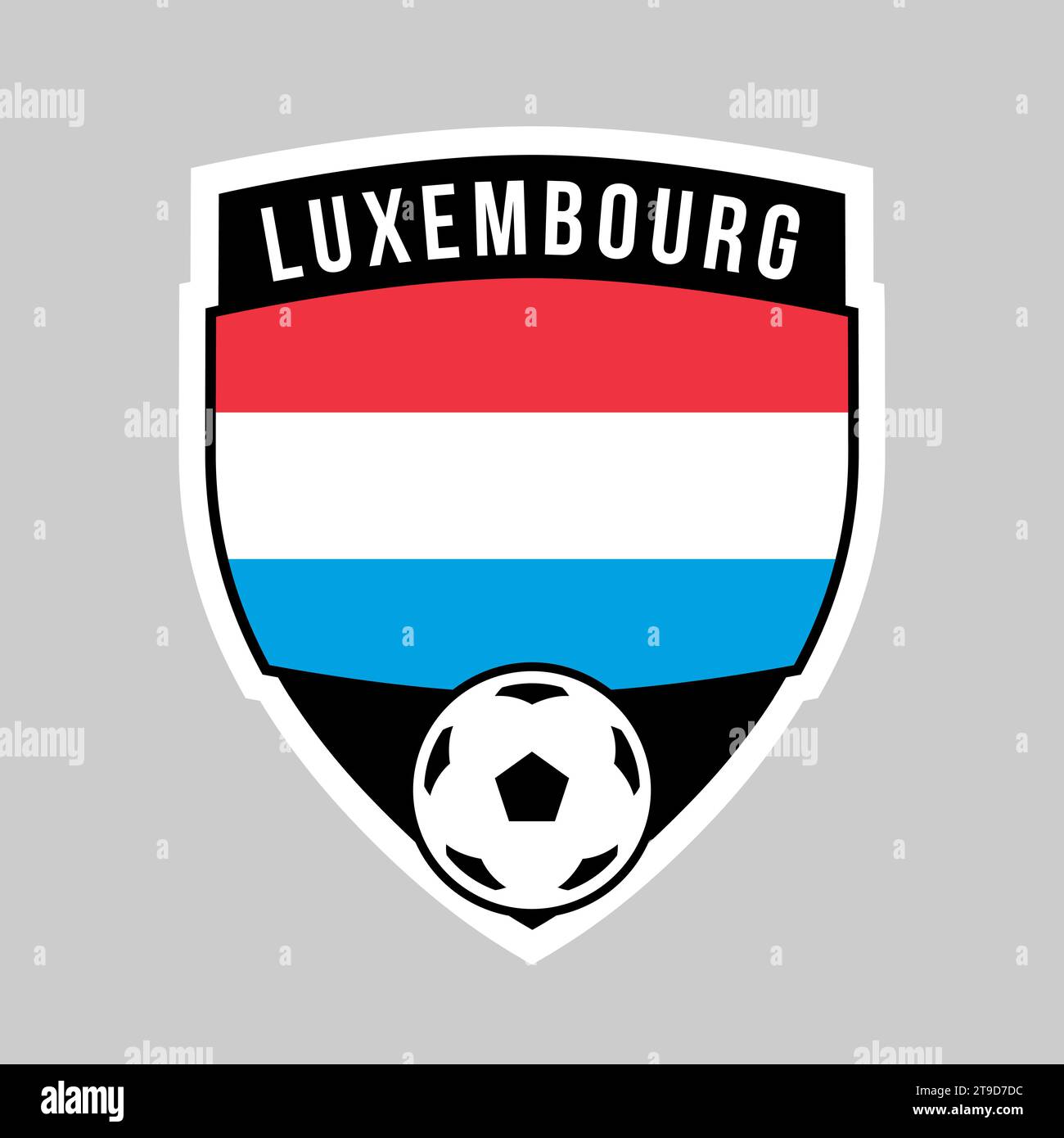 Luxembourg football team logo hi-res stock photography and images - Alamy