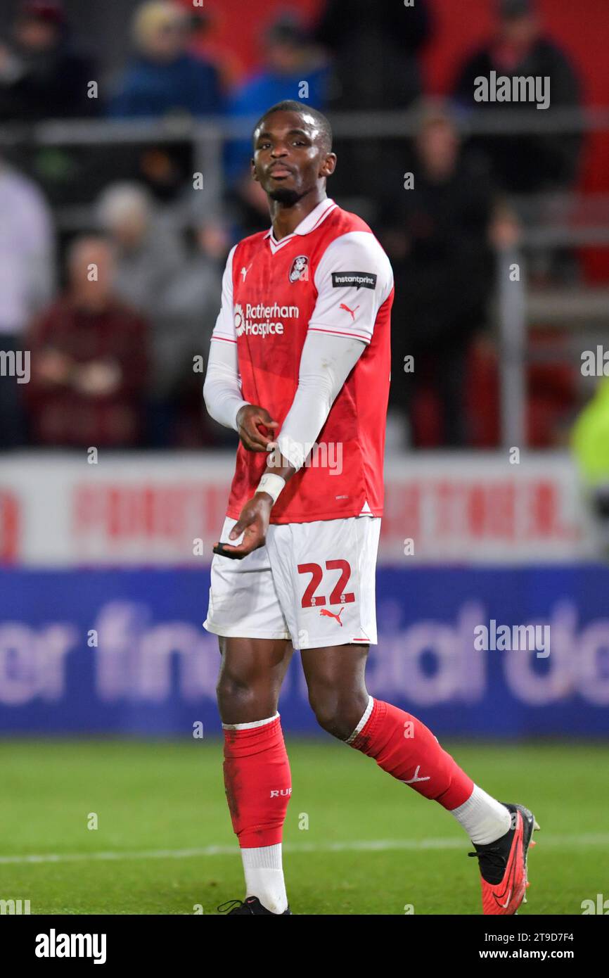 Rotherham United's Hakeem Odoffin celebrates scoring Rotherham ...