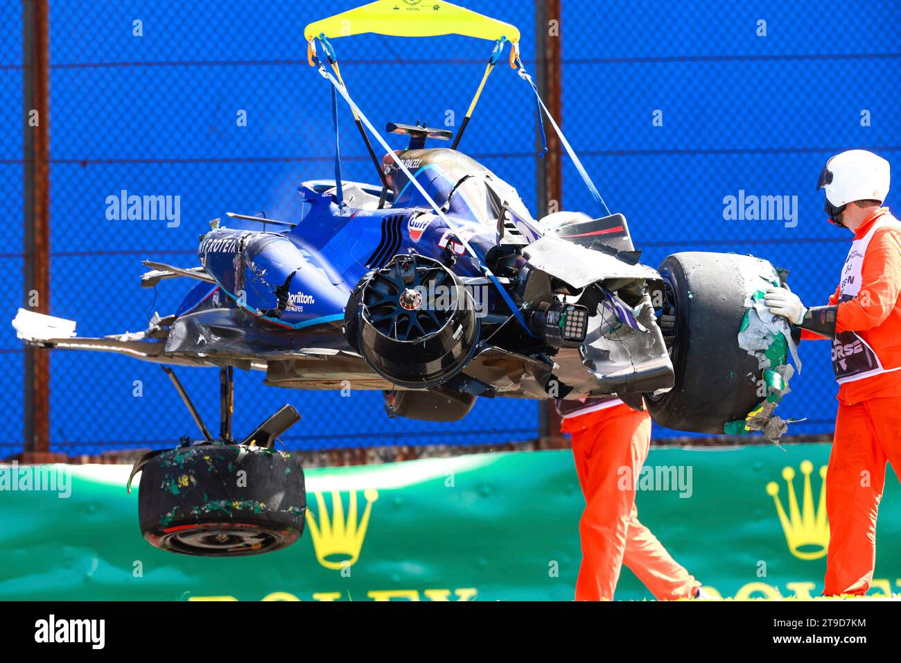 Sao Paulo, Brazil. 5th Nov, 2023. Debris pictured following the crash ...