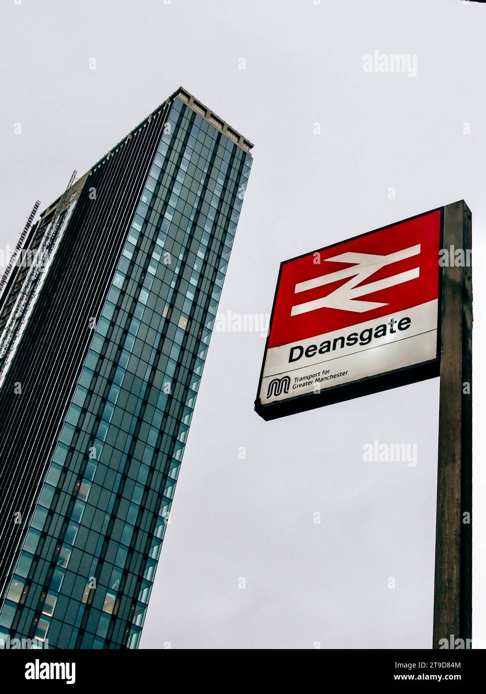 Deansgate Railway Sign in Manchester City Centre Stock Photo - Alamy