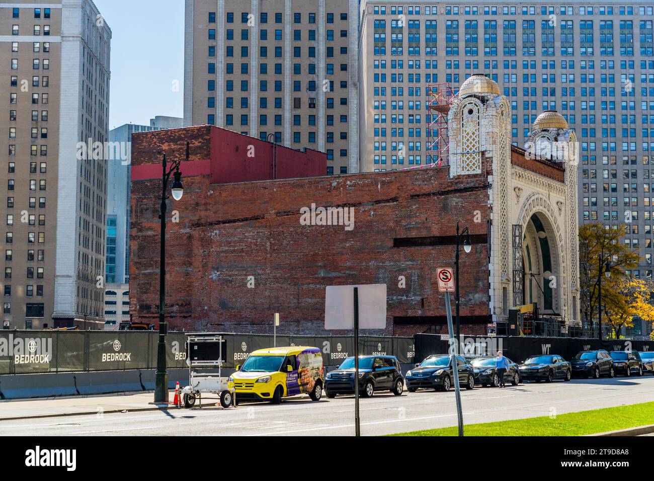 Building gap in front of the National Theater under renovation in ...