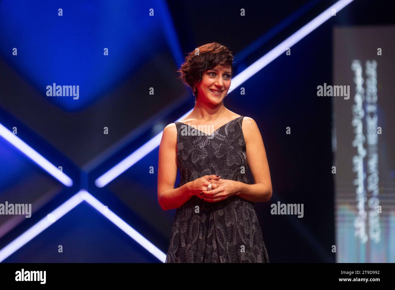 Iranian actress Zar Amir Ebrahimi attends the opening ceremony of Marrakech International Film ...