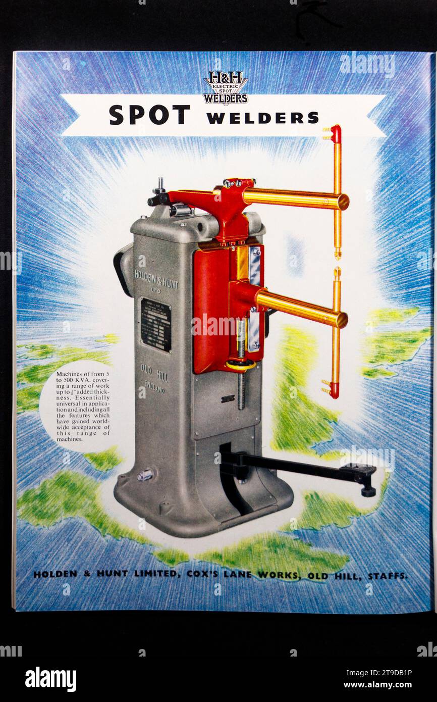 vintage advert for a spot welder in 1951 festival of britain design ...
