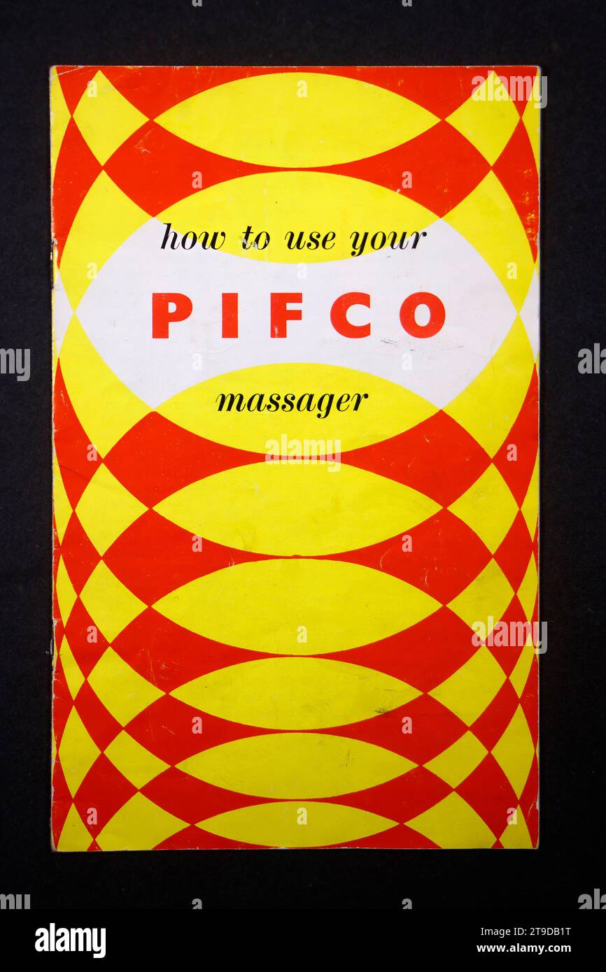 vintage 1950s instruction leaflet for Pifco brand electric massager for ...