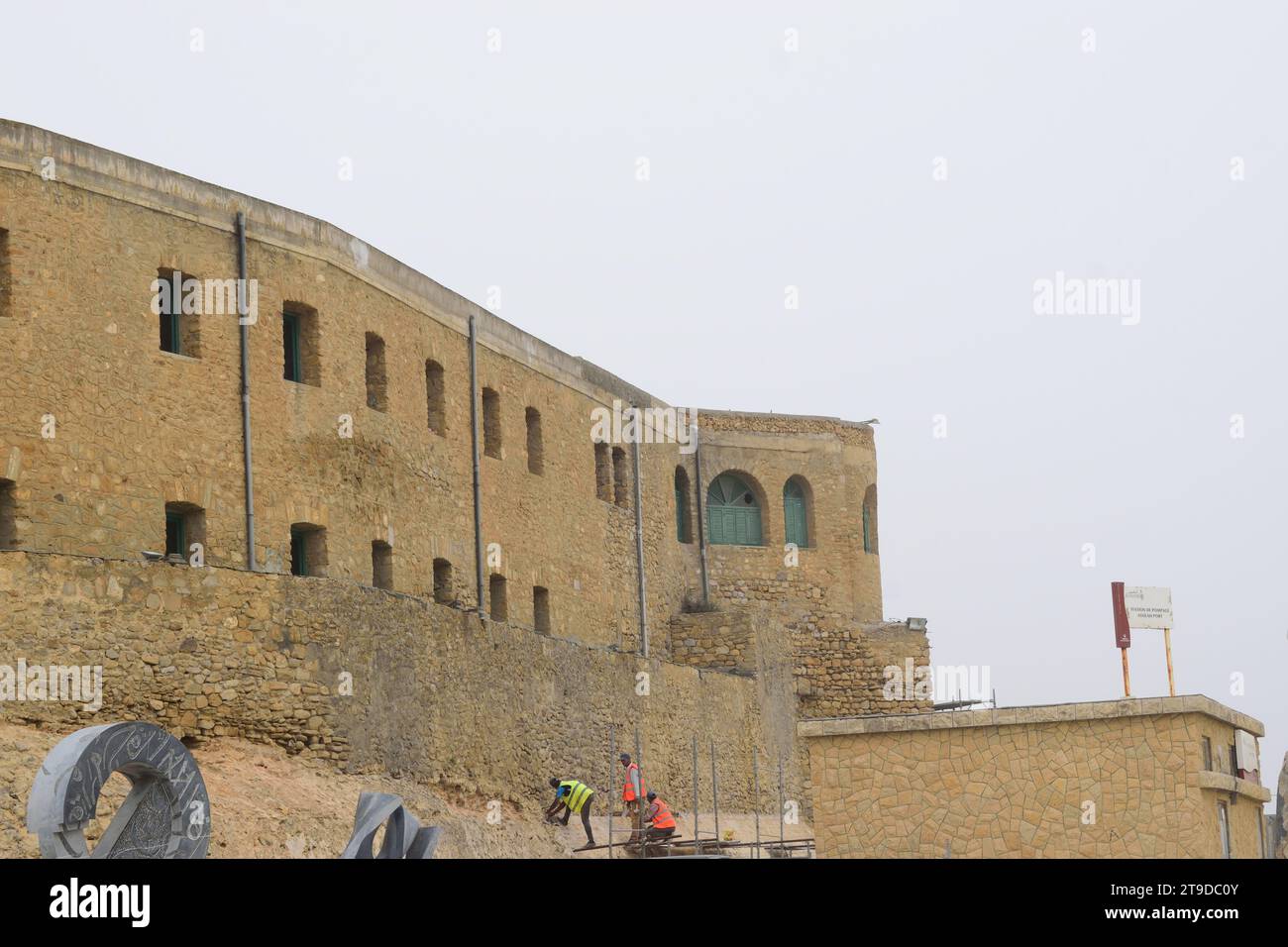 non edited picture of workers working on renewing and renovation of old ...