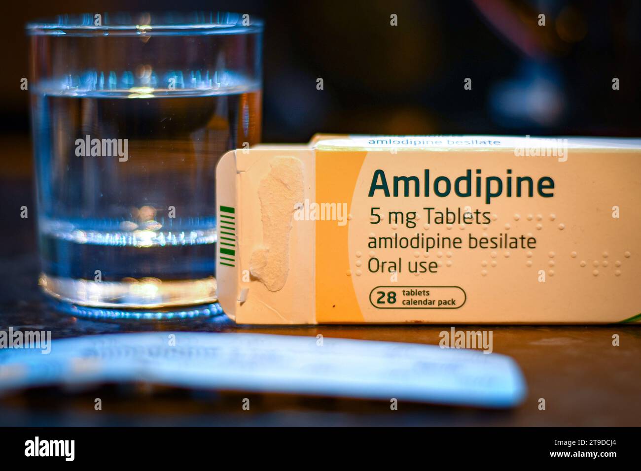 Amlodipine blood pressure tablets Stock Photo - Alamy