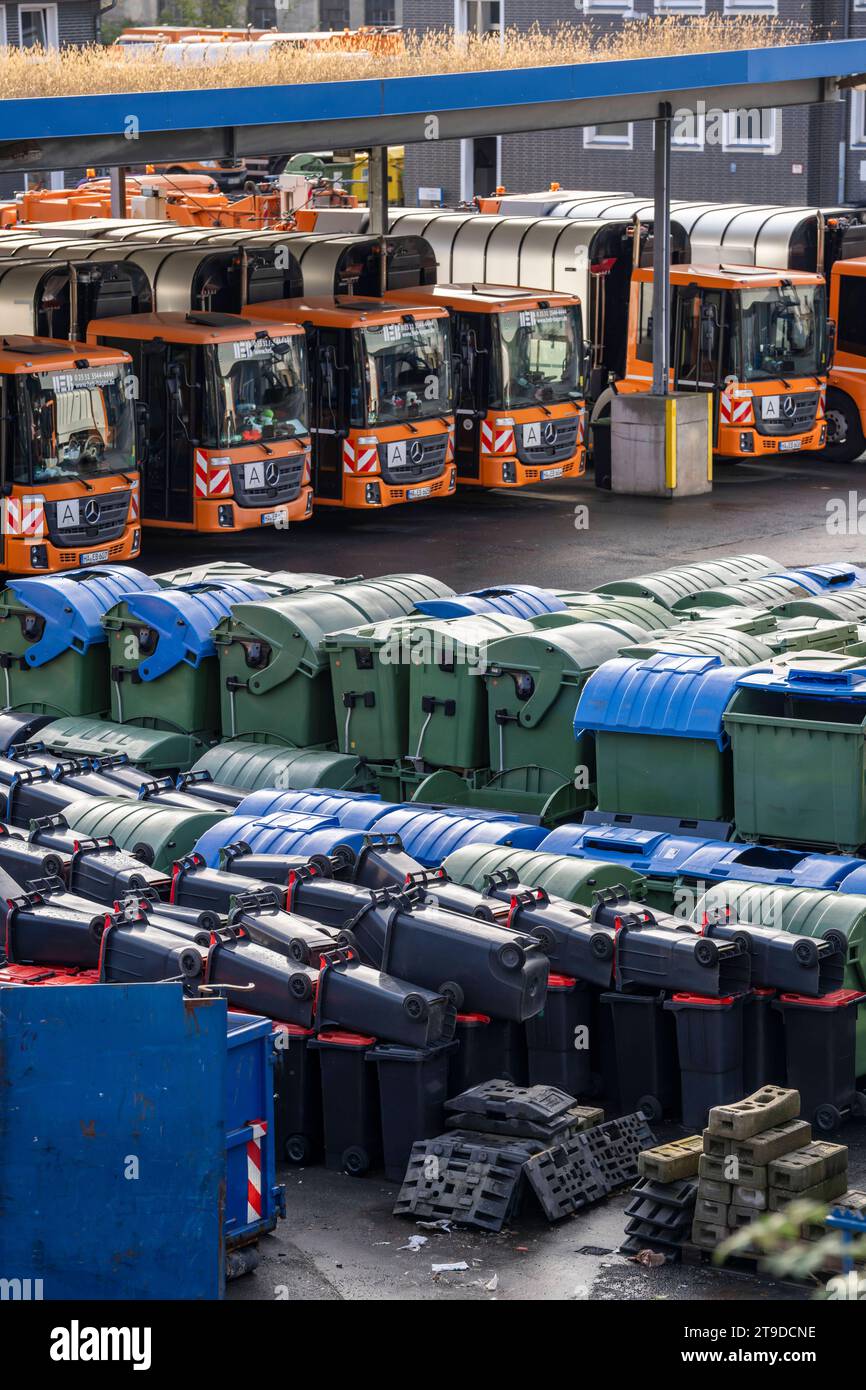 Betriebshof der Hagener Entsorgunsbetriebe, Müllwagen, diverse ...