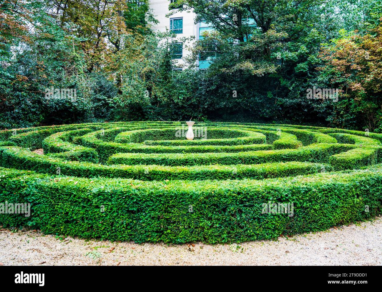 The Maze in Iveagh Gardens designed in mid-19th century by Ninian Niven, Dublin, Ireland Stock ...