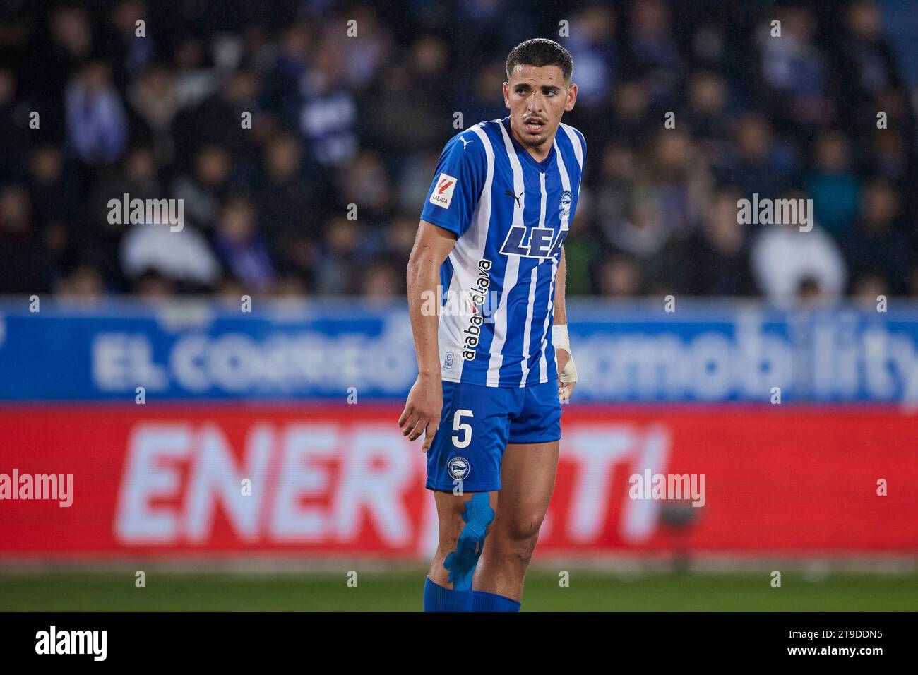 Abdel Abqar of Deportivo Alaves looks on during the LaLiga EA Sports ...