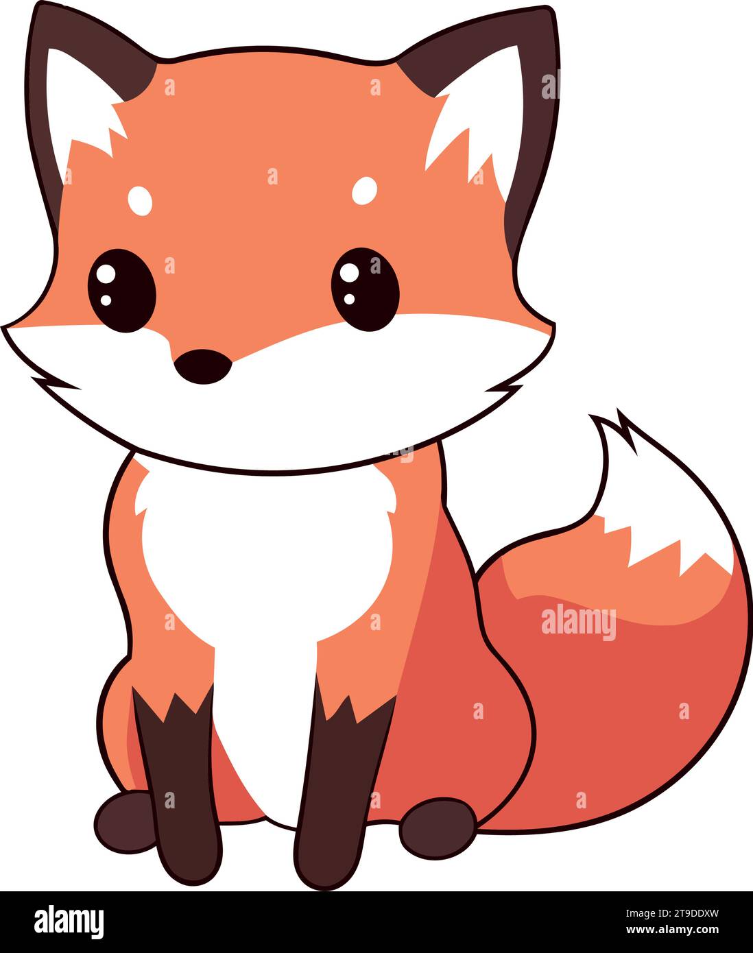 autumn season fox illustration Stock Vector Image & Art - Alamy