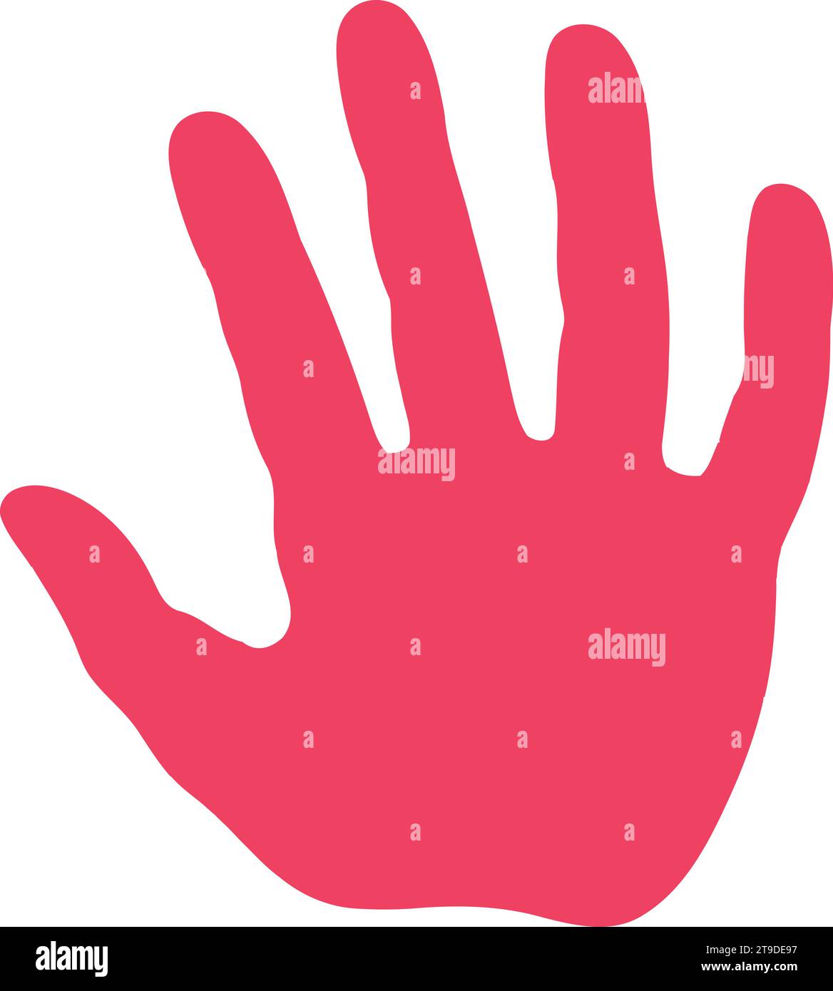 handprint paint colors shape Stock Vector Image & Art - Alamy