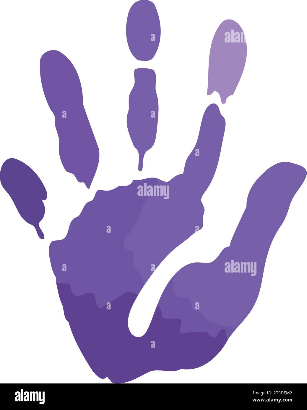 handprint paint colors purple Stock Vector Image & Art - Alamy