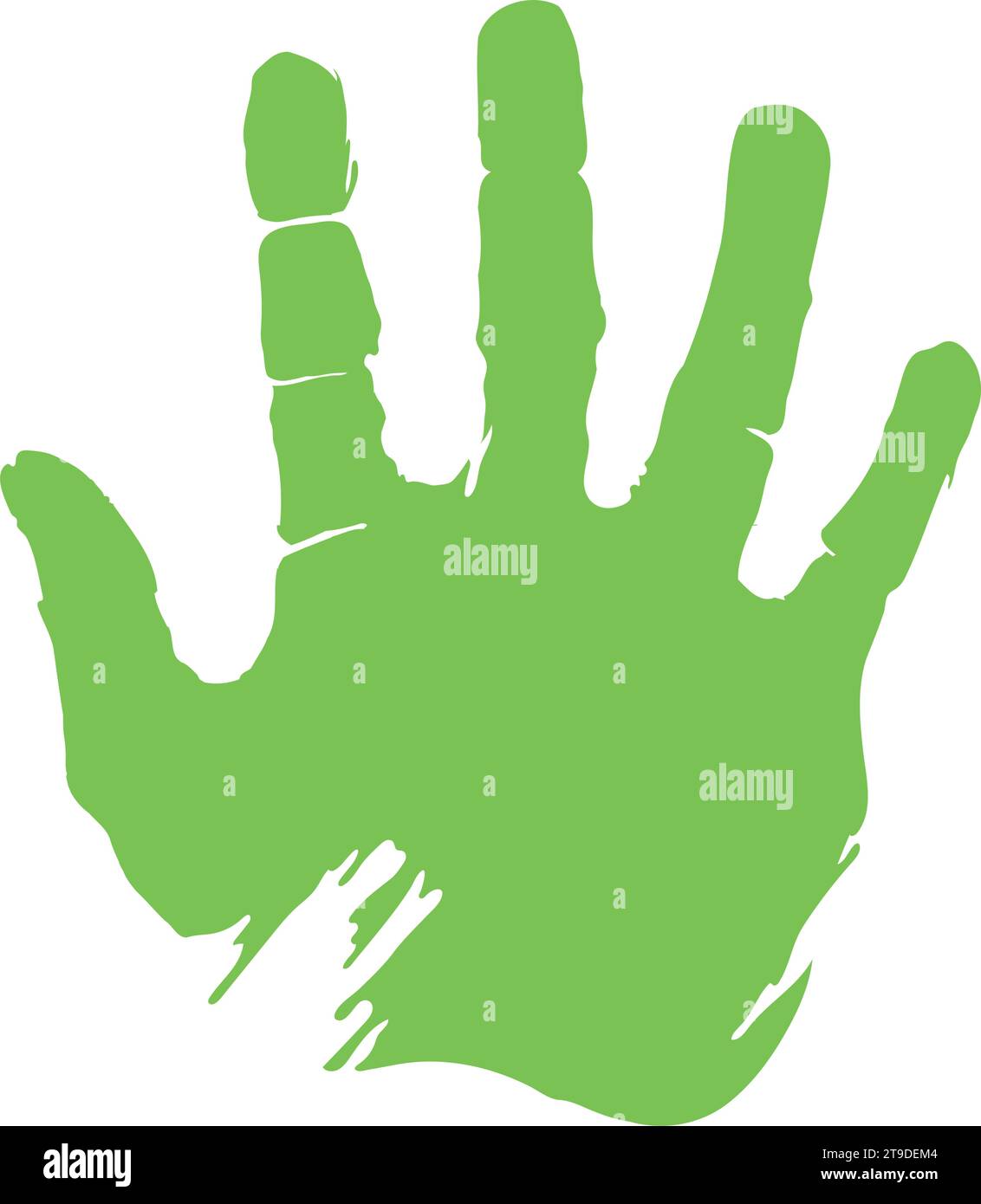 handprint paint colors green Stock Vector Image & Art - Alamy