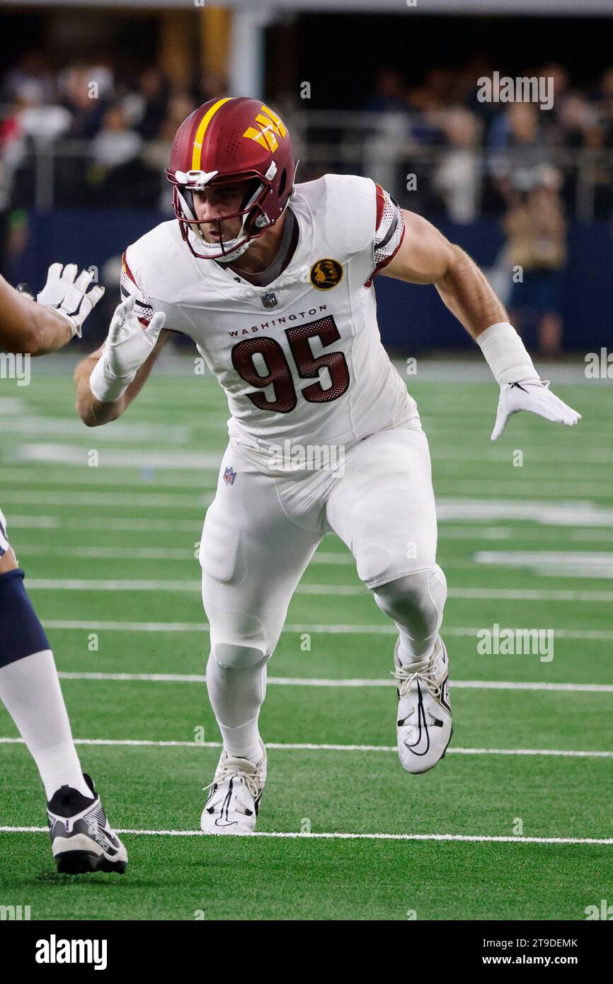 Washington Commanders defensive end Casey Toohill (95) rushes the ...