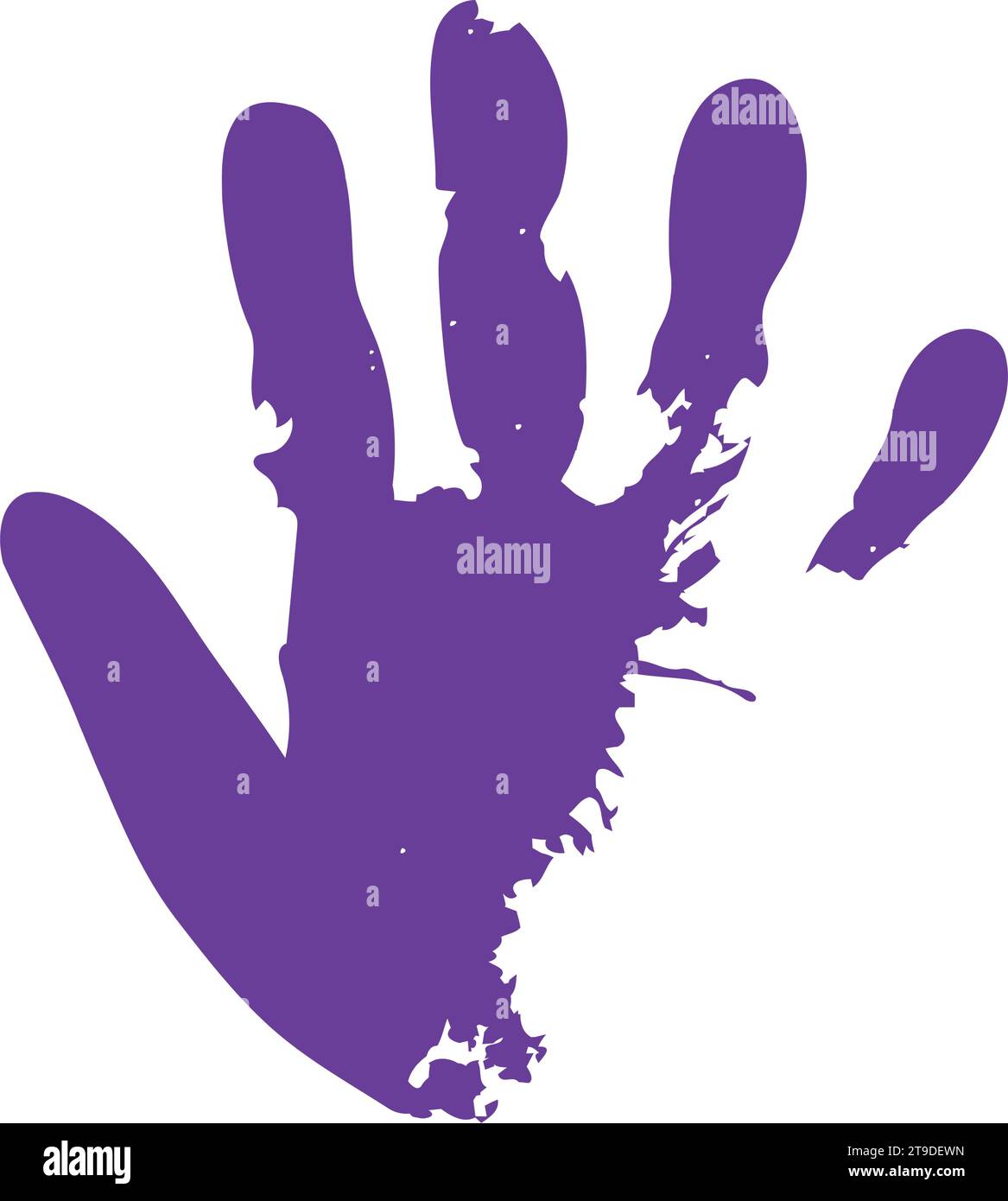 handprint paint colors purple isolated Stock Vector Image & Art - Alamy