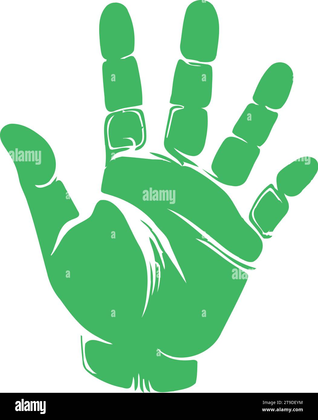 Vintage handprint Stock Vector Images - Alamy
