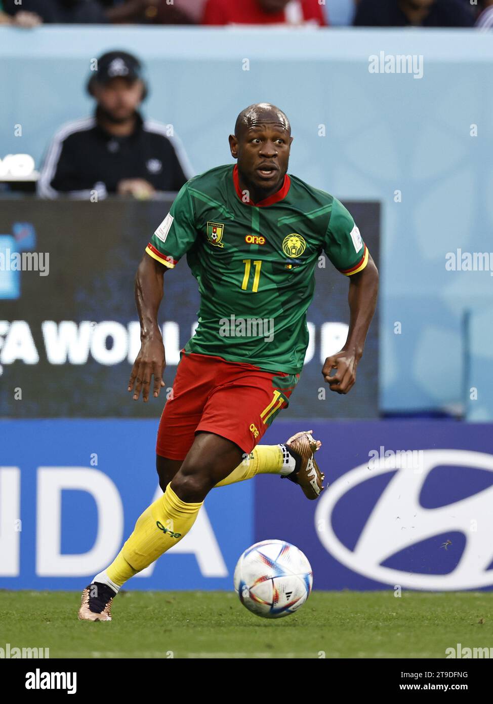AL WAKRAH - Christian Bassogog of Cameroon during the FIFA World Cup ...