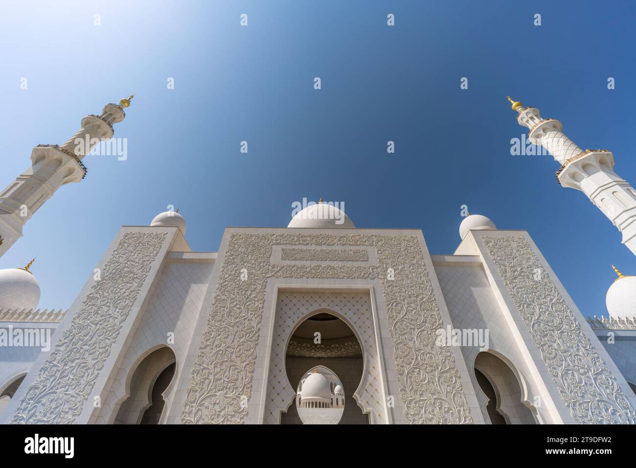 Abu Dhabi, United Arab Emirates - October 08, 2023: Outer facade and ...