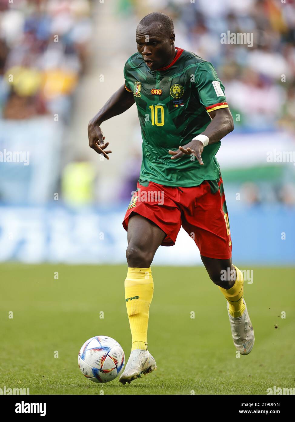 AL WAKRAH - Vincent Aboubakar of Cameroon during the FIFA World Cup ...
