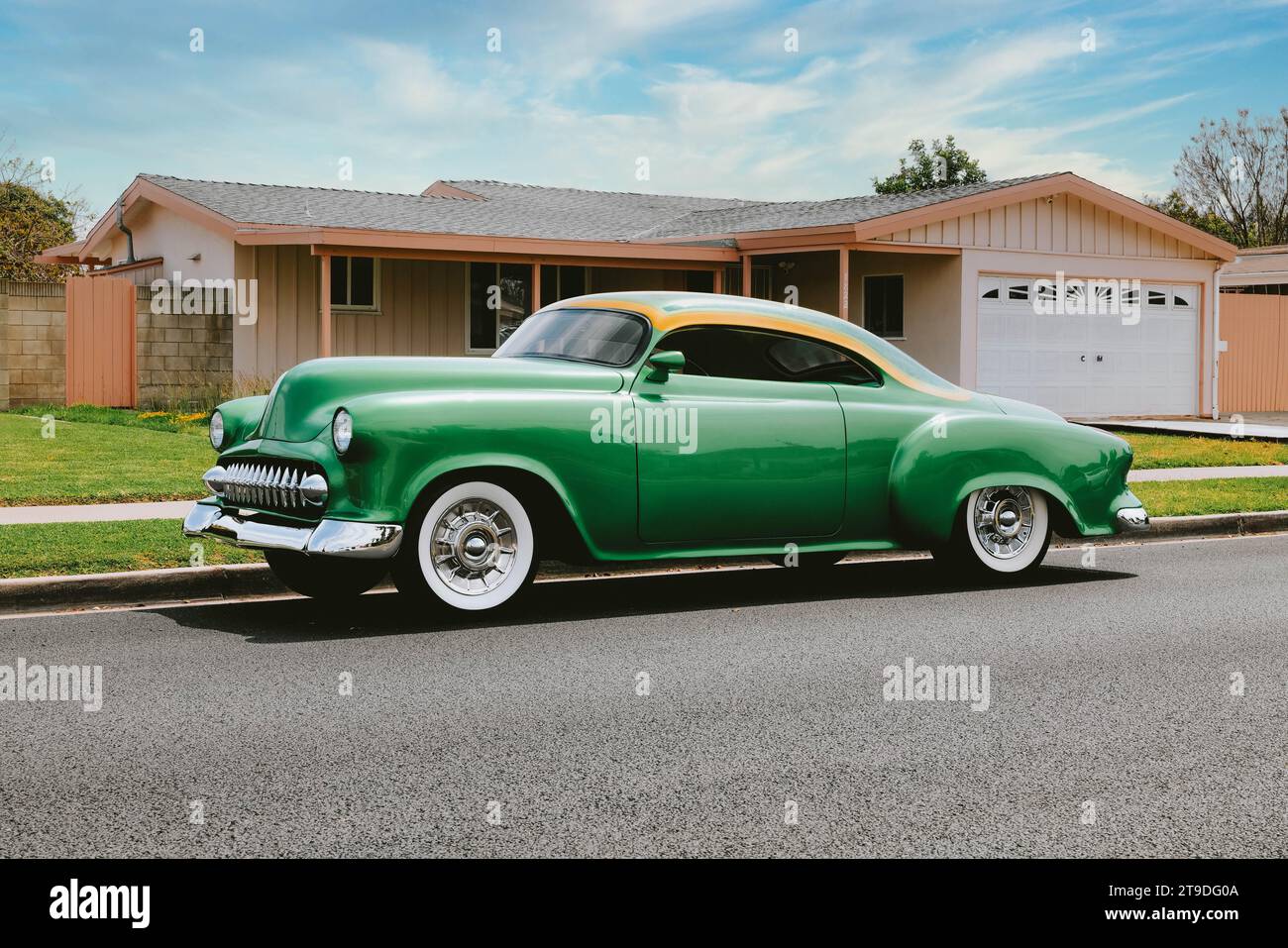 Vintage 1950s custom hot rod automobile, Southern California Stock ...