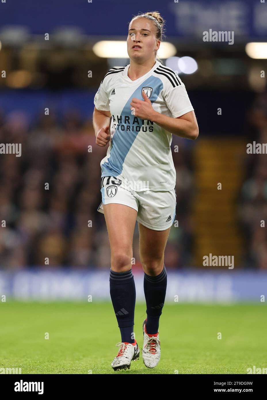 London, UK. 23rd Nov, 2023. Thea Greboval of Paris FC during the UEFA ...