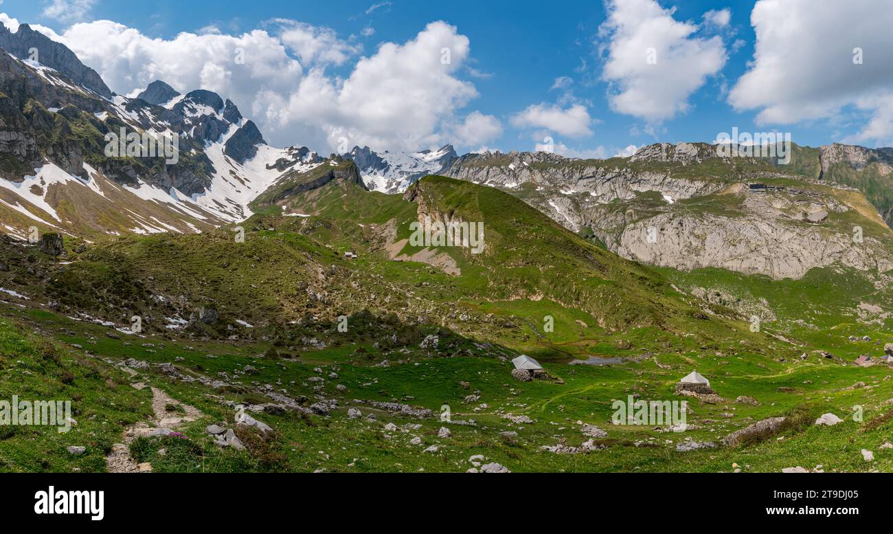 Wonderful hike in the Alpstein mountains from Wasserauen to Meglisalp ...