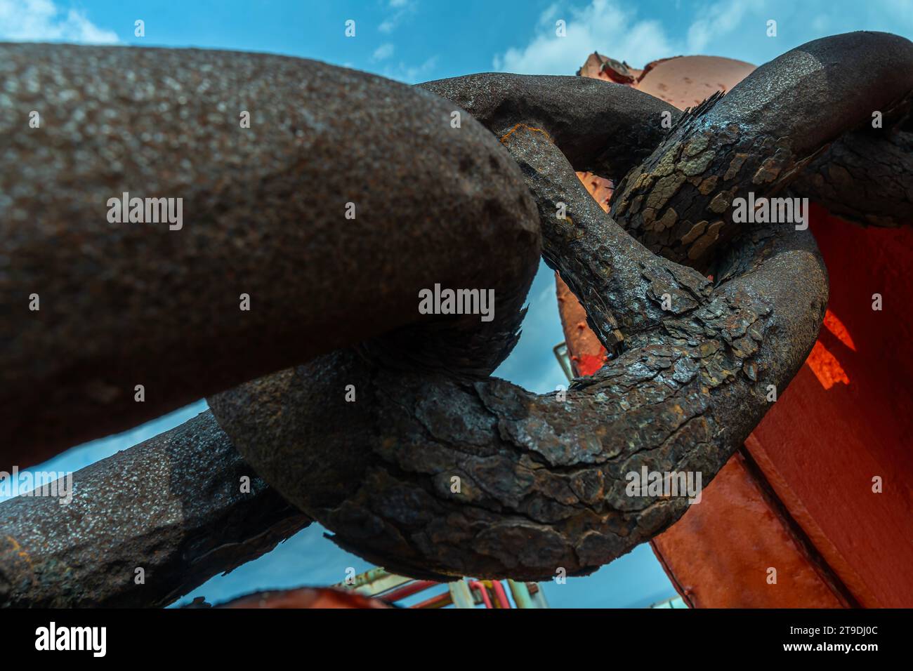 Old rusty chain Stock Photo - Alamy