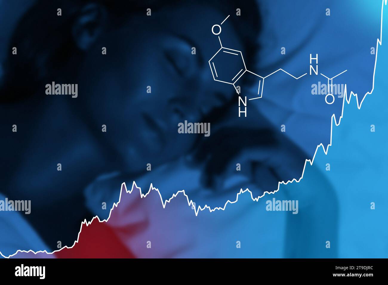 Melatonin diagram hi-res stock photography and images - Alamy