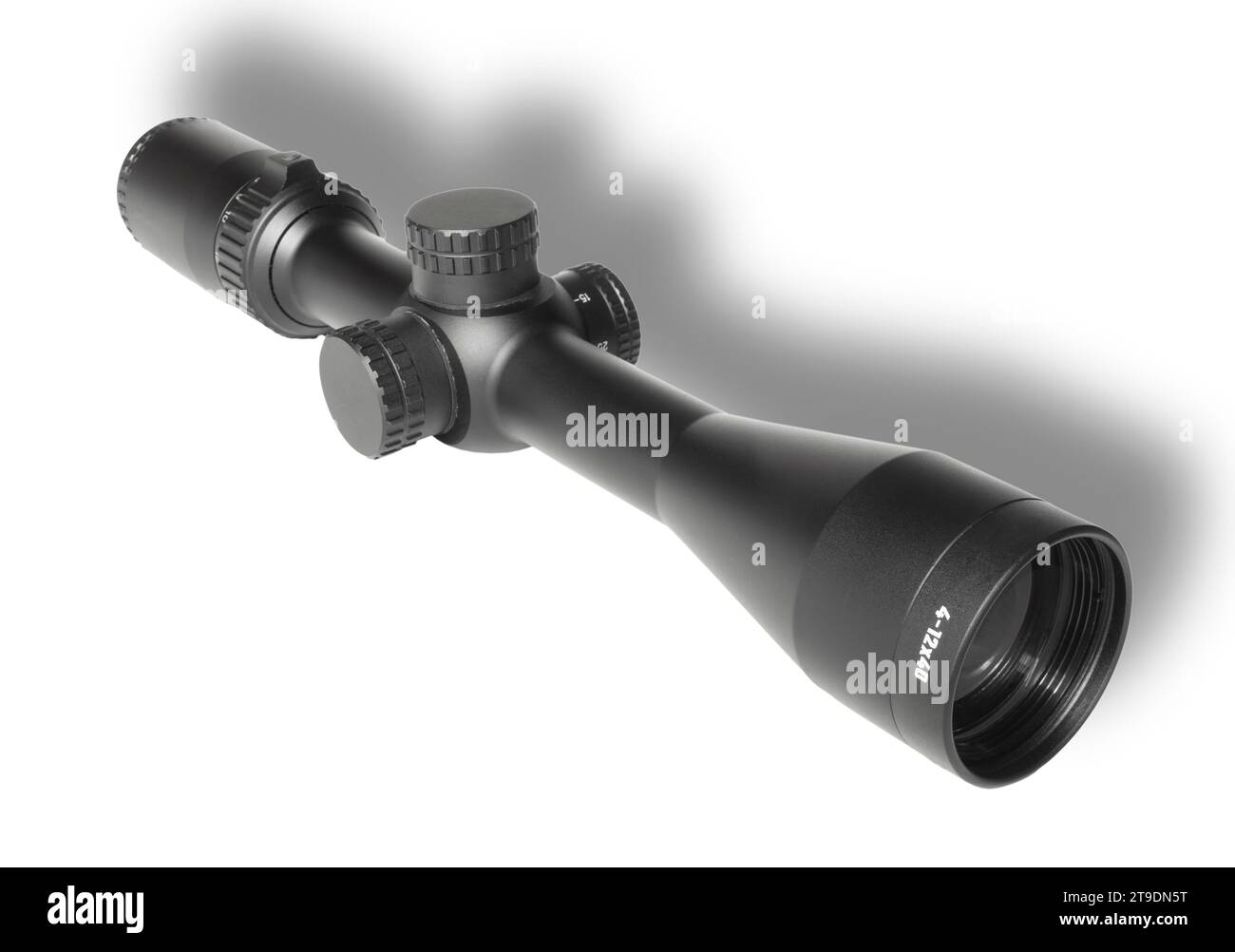 Rifle scope that can be zoomed anywhere between four to 12 ...