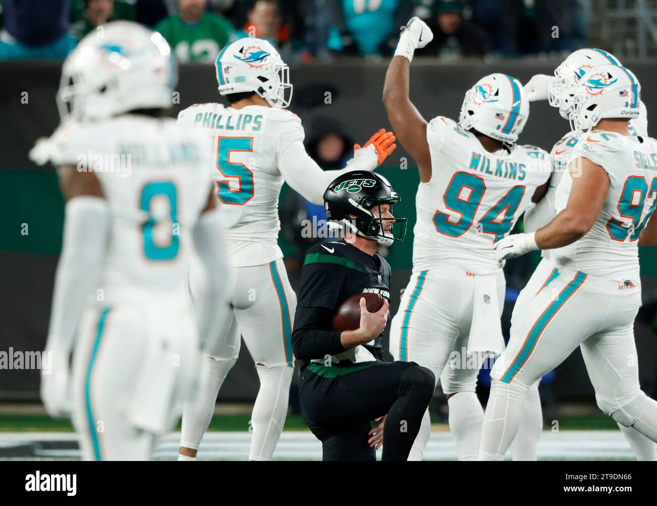 East Rutherford, United States. 24th Nov, 2023. Miami Dolphins Jaelan ...