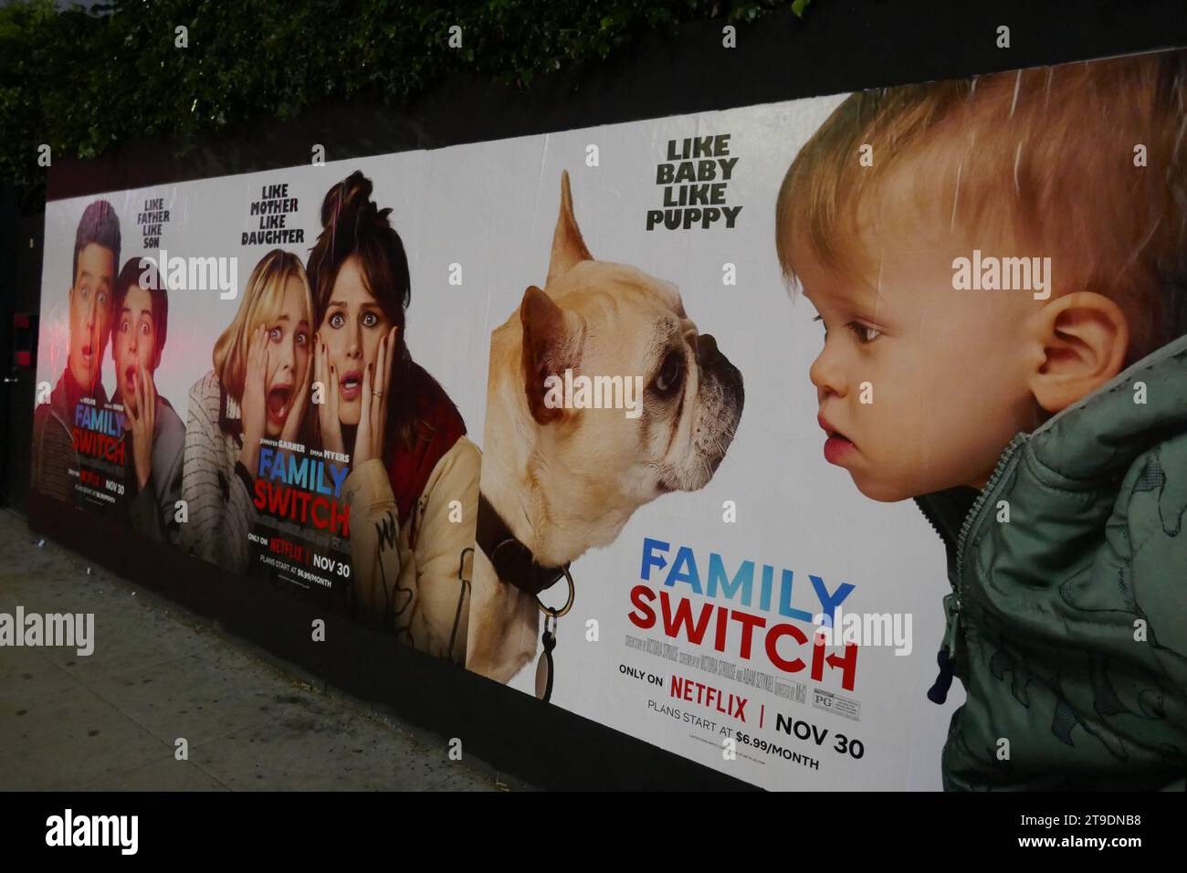 Los Angeles, California, USA 22nd November 2023 Family Switch Billboard ...