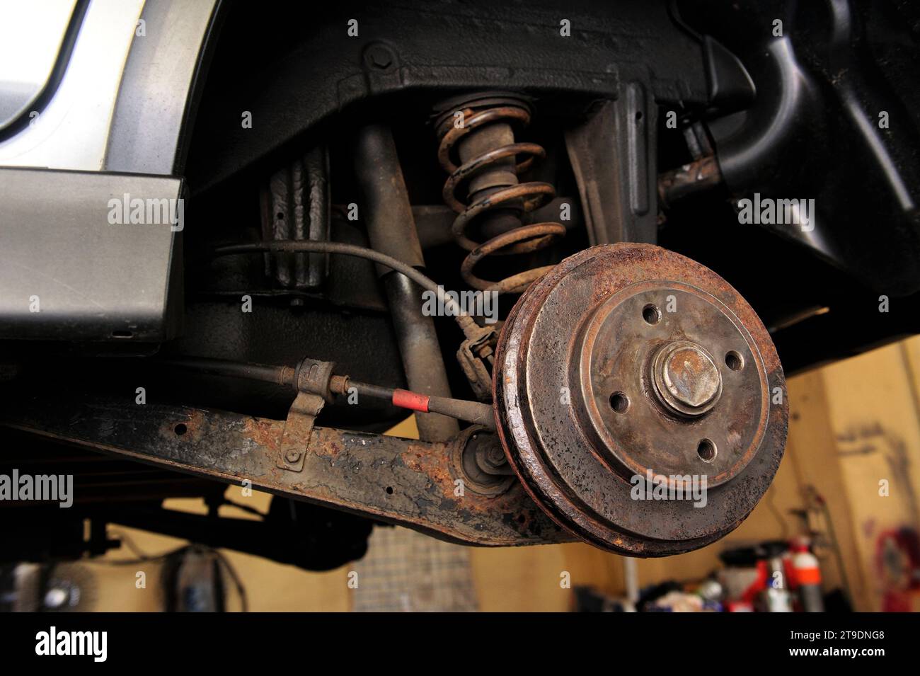 car, old brake discs, corrosion, safety, cars, used, workshop, work ...