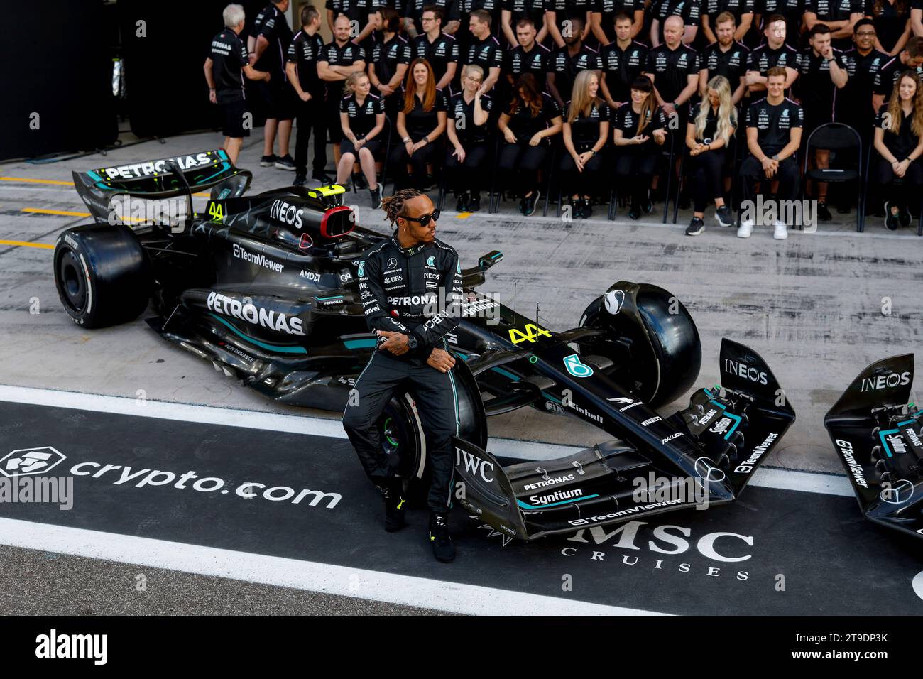 Abu Dhabi, United Arab Emirates. 23rd Nov, 2023. Photo of the Mercedes ...
