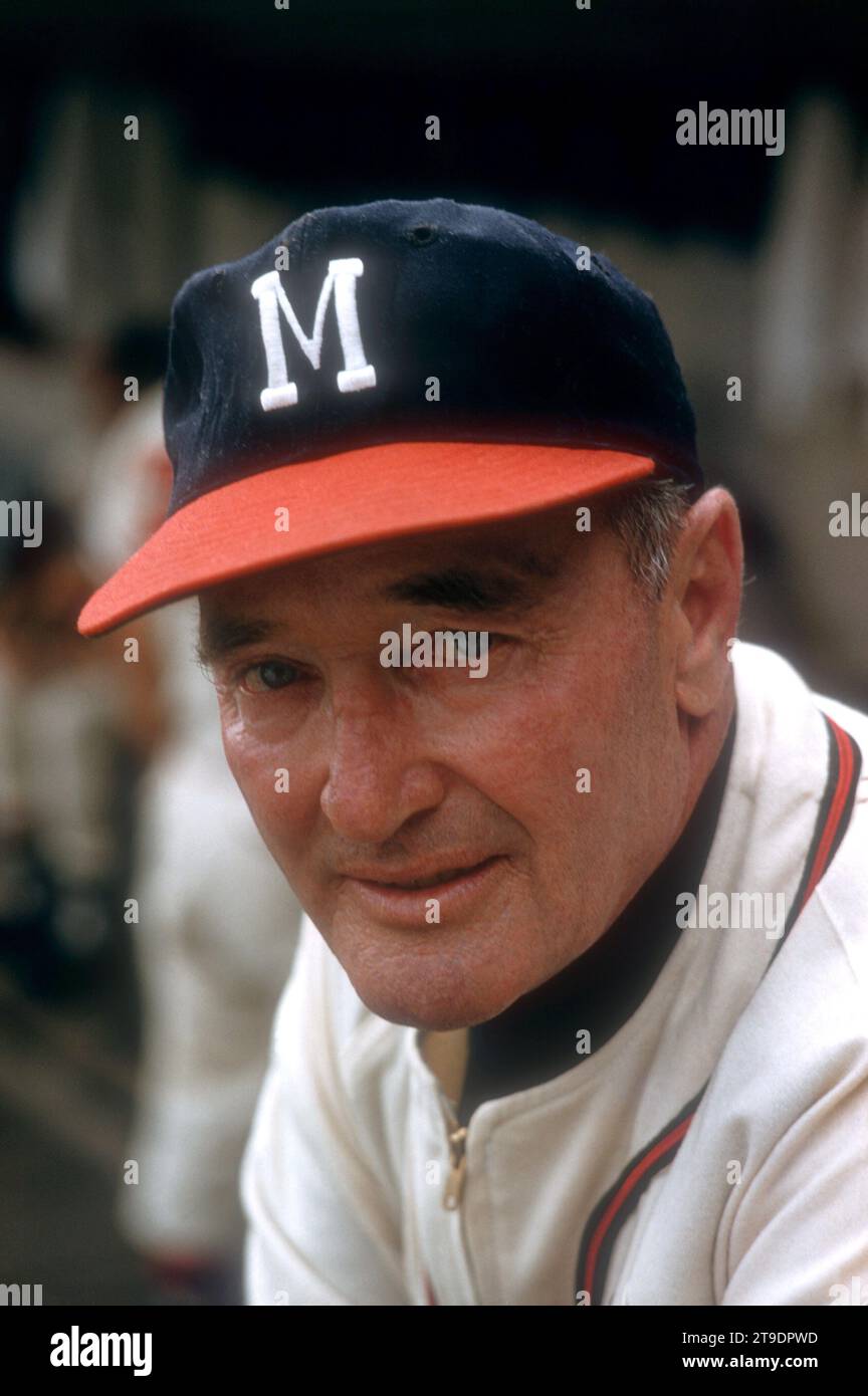 WEST PALM BEACH, FL - MARCH, 1956: Manager Fred Haney #2 of the ...