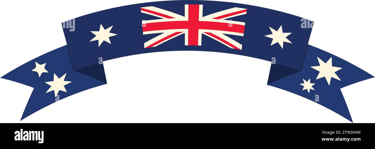 australia day flag ribbon Stock Vector Image & Art - Alamy