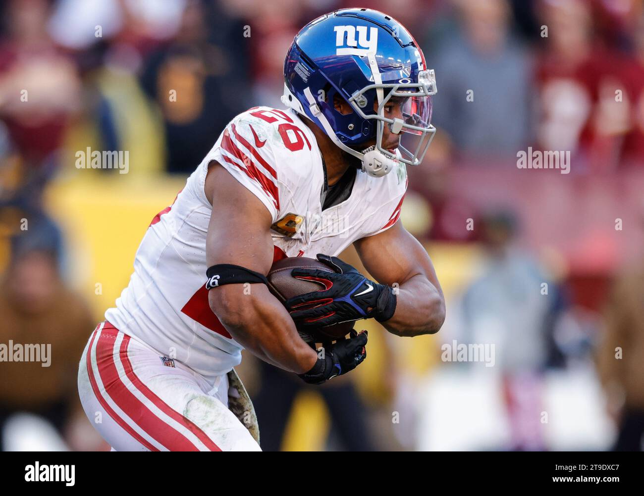 New York Giants Running Back Saquon Barkley 26 With The Carry At The