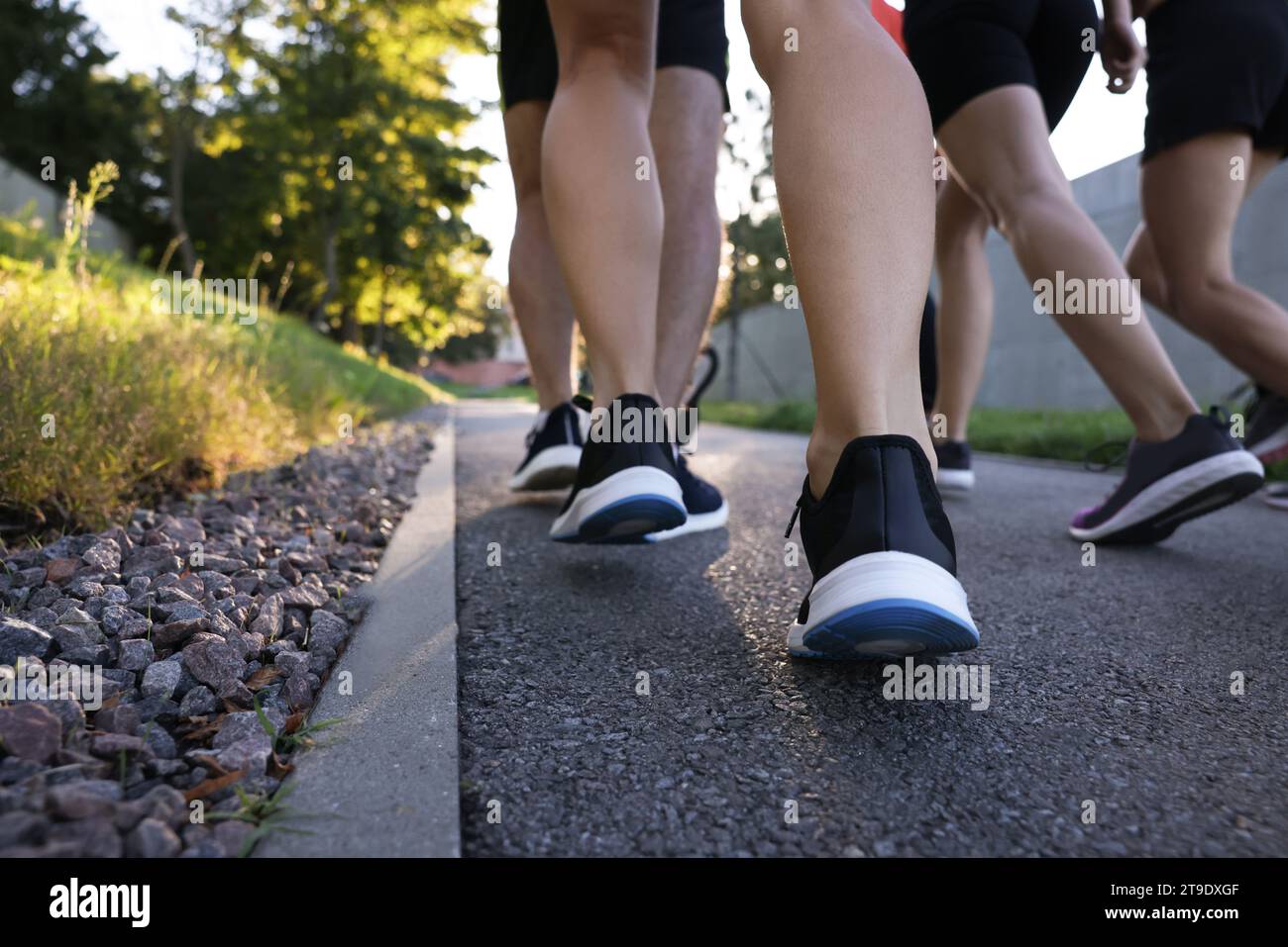 Back view closeup female runner hi-res stock photography and images - Alamy