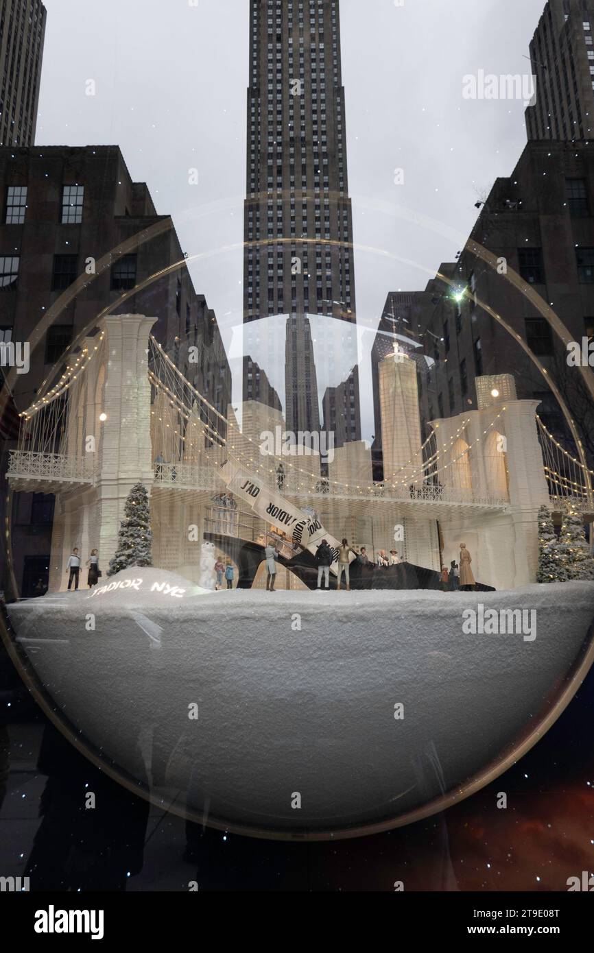 Christian Dior's carousel of dreams is the theme for the Saks Fifth ...