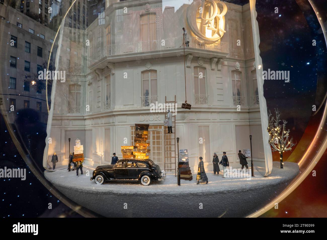 Christian Dior's carousel of dreams is the theme for the Saks Fifth ...