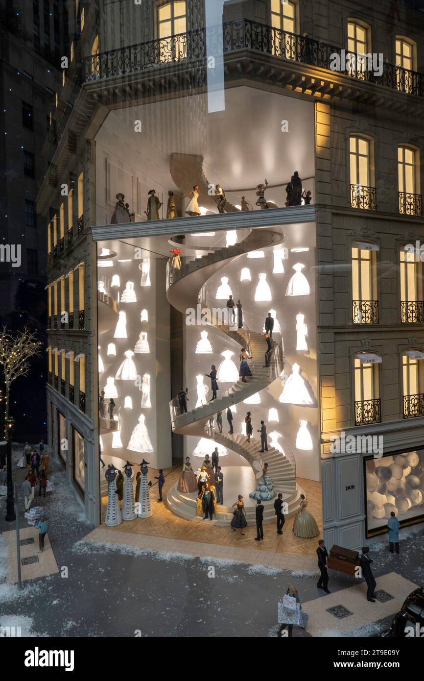 Christian Dior's carousel of dreams is the theme for the Saks Fifth ...