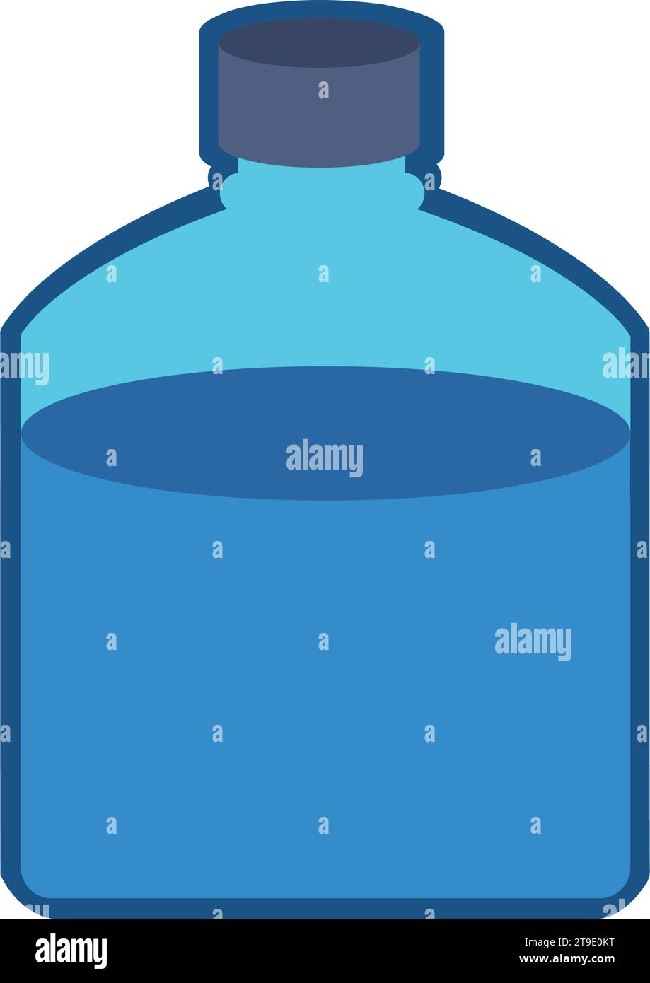 Plastic bottle pouring water Stock Vector Images - Alamy