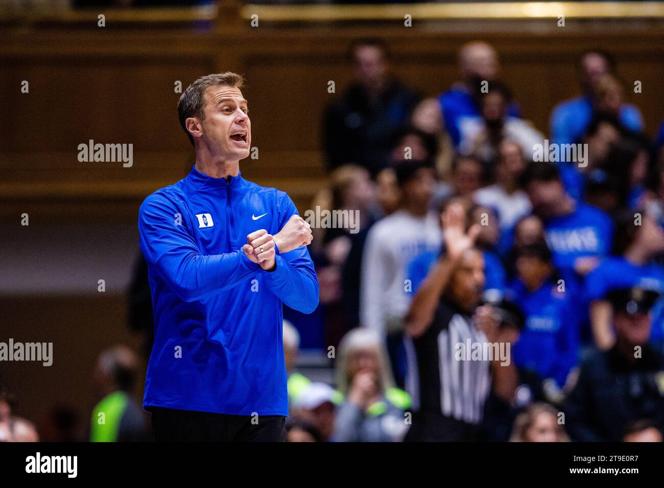 Durham, NC, USA. 24th Nov, 2023. Duke Blue Devils head coach Jon ...