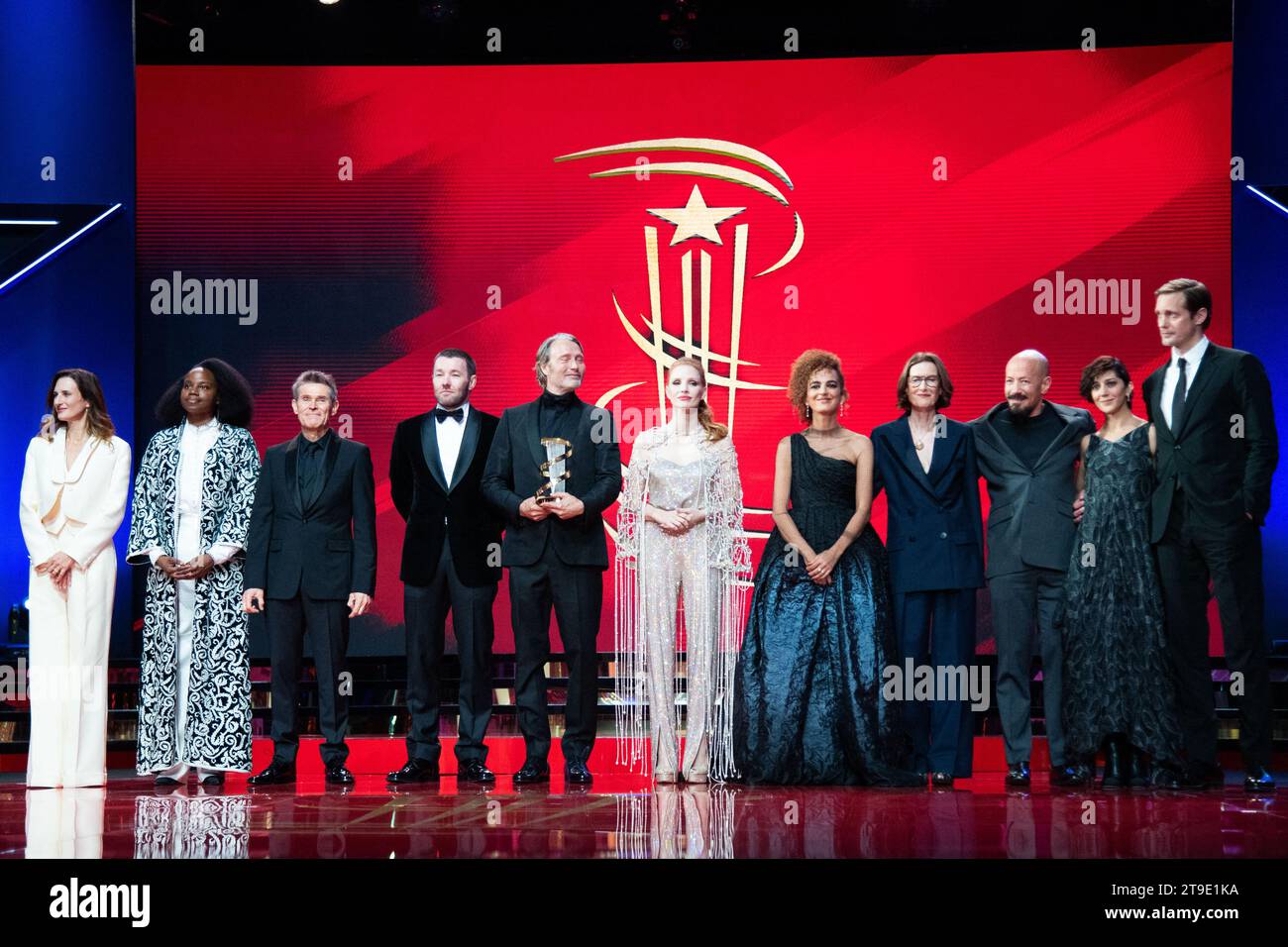 Paris, France. 24th Oct, 2023. Camille Cottin, Dee Rees, Willem Dafoe ...