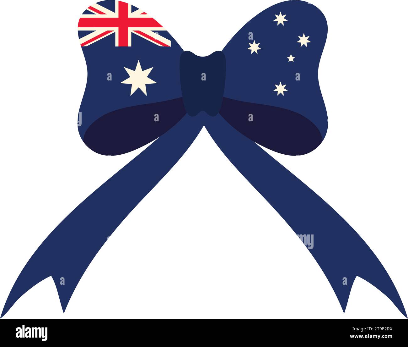 australia day bow flag Stock Vector Image & Art - Alamy