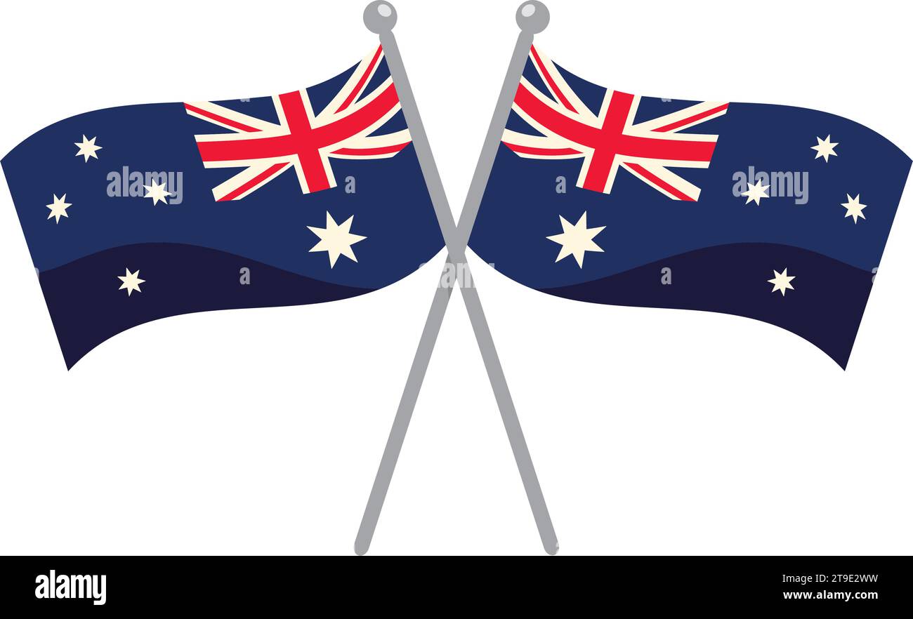 australia day flags Stock Vector Image & Art - Alamy