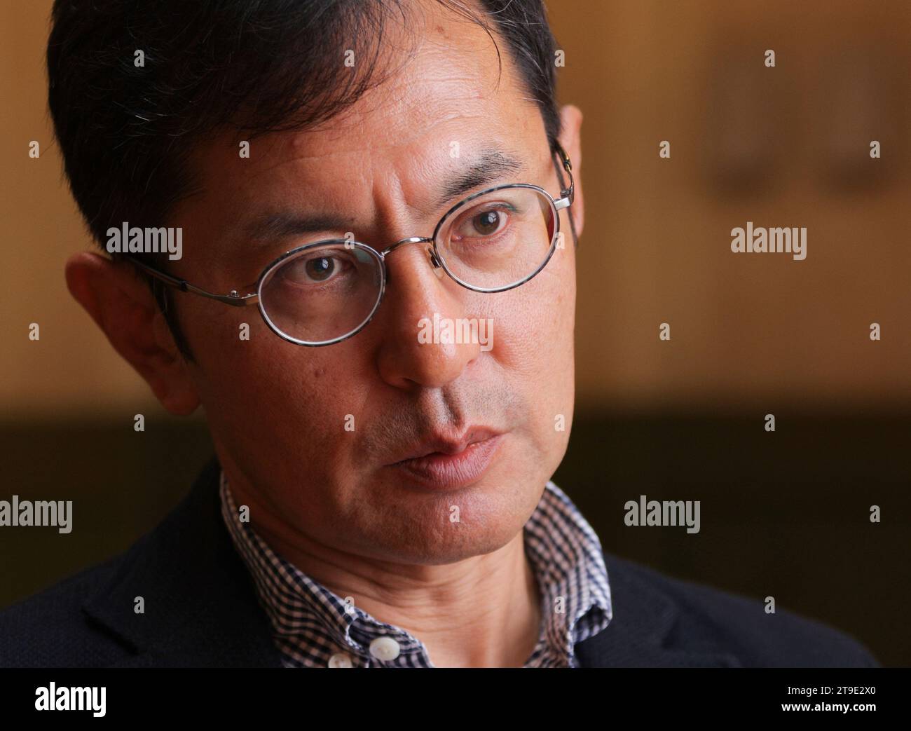 Japanese director Goro Miyazaki, the Tokuma Memorial Cultural Foundation for Animation chairman ...