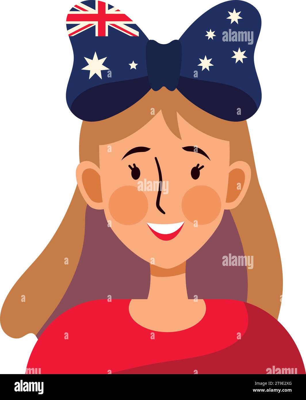 Australia Day Girl Stock Vector Image And Art Alamy