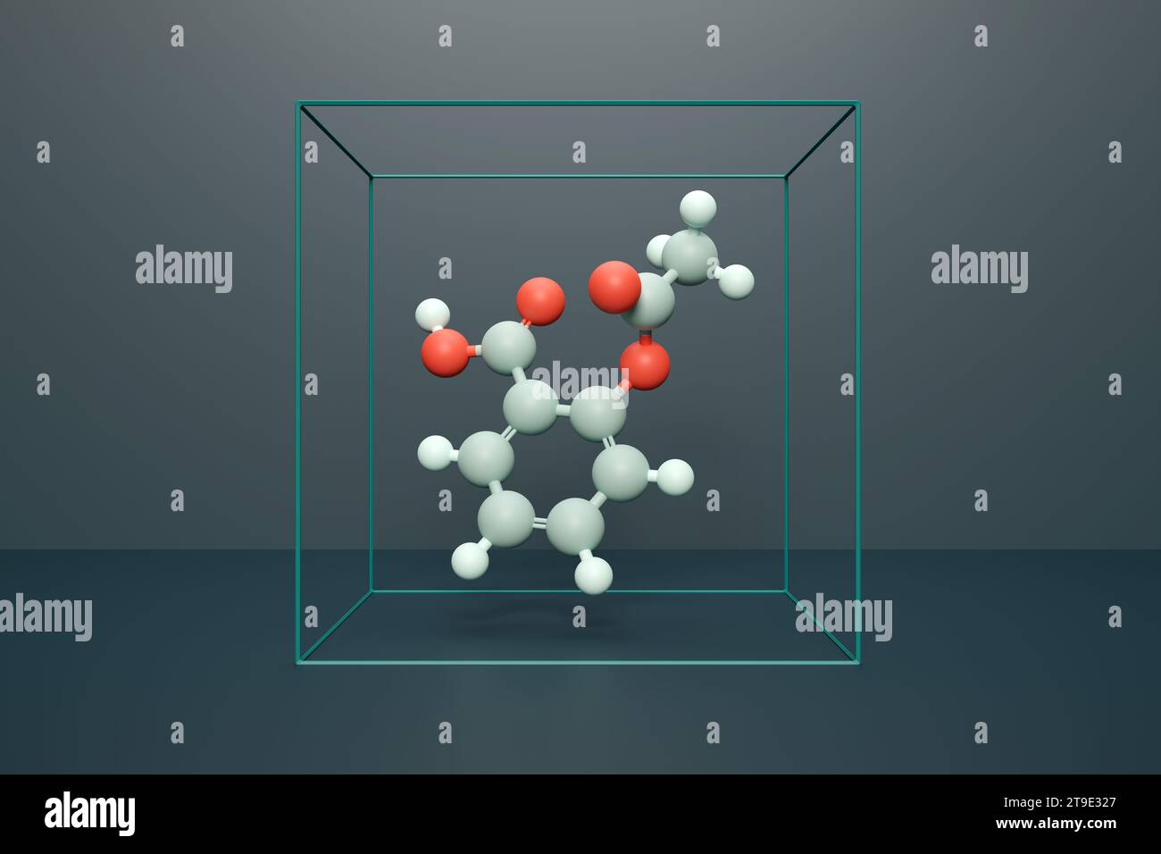 Aspirin drug molecule, illustration Stock Photo - Alamy