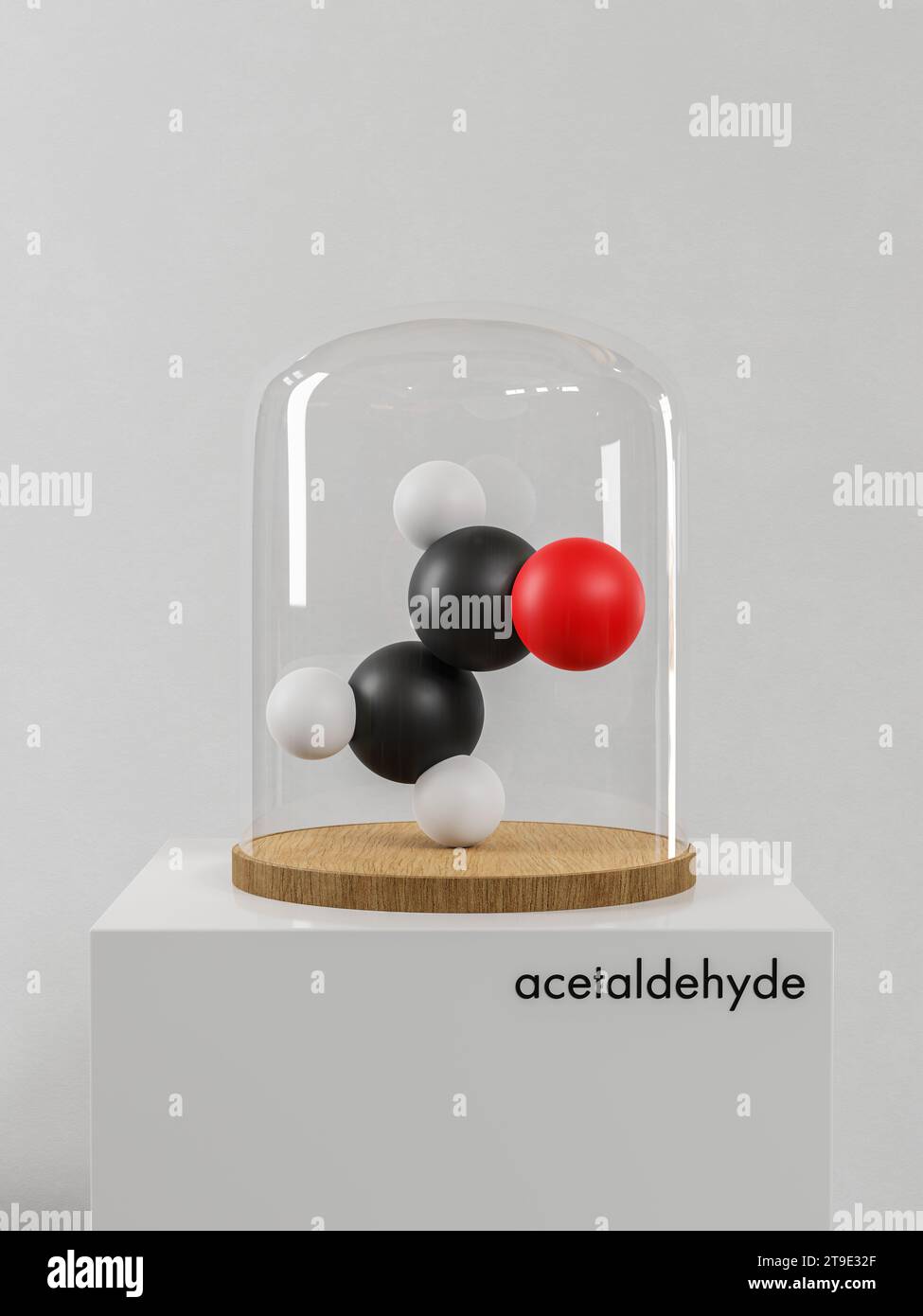 Acetaldehyde molecule, illustration Stock Photo - Alamy
