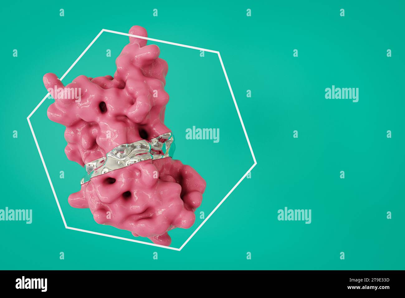 Human oncostatin M protein structure, illustration Stock Photo - Alamy